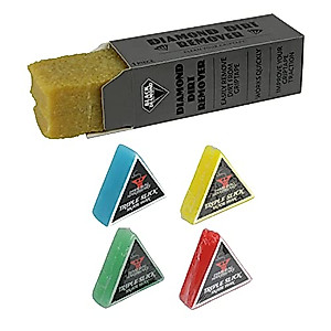 Black Diamond Skateboard Grip Tape Cleaner + Dime Bag Scented Curb Wax 4 Pack Multi - Fun Pocket Sized Skateboard Accessories - (Gum Stick for Cleaning Griptape, Wax for Grinding and Sliding)