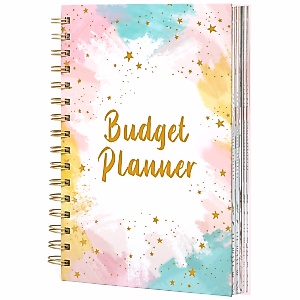 CAGIE Budget Planner 2024 - Budget Planner and Monthly Budget Book, Financial Planner Budget Book with 12 Pockets, Expense Tracker Notebook, Budget Book Planner for 2024, A5, Pink Budget Planner