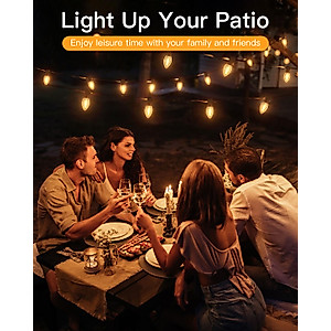 GLUROO LED Night Light Bulbs, C7 E12 Candelabra LED Light Bulbs, Clear Vintage Replacement Bulbs for Outdoor String Lights, 4W 5W 6W 7W Incandescent Bulb Equivalent, Warm White 2200K, 10 Pack