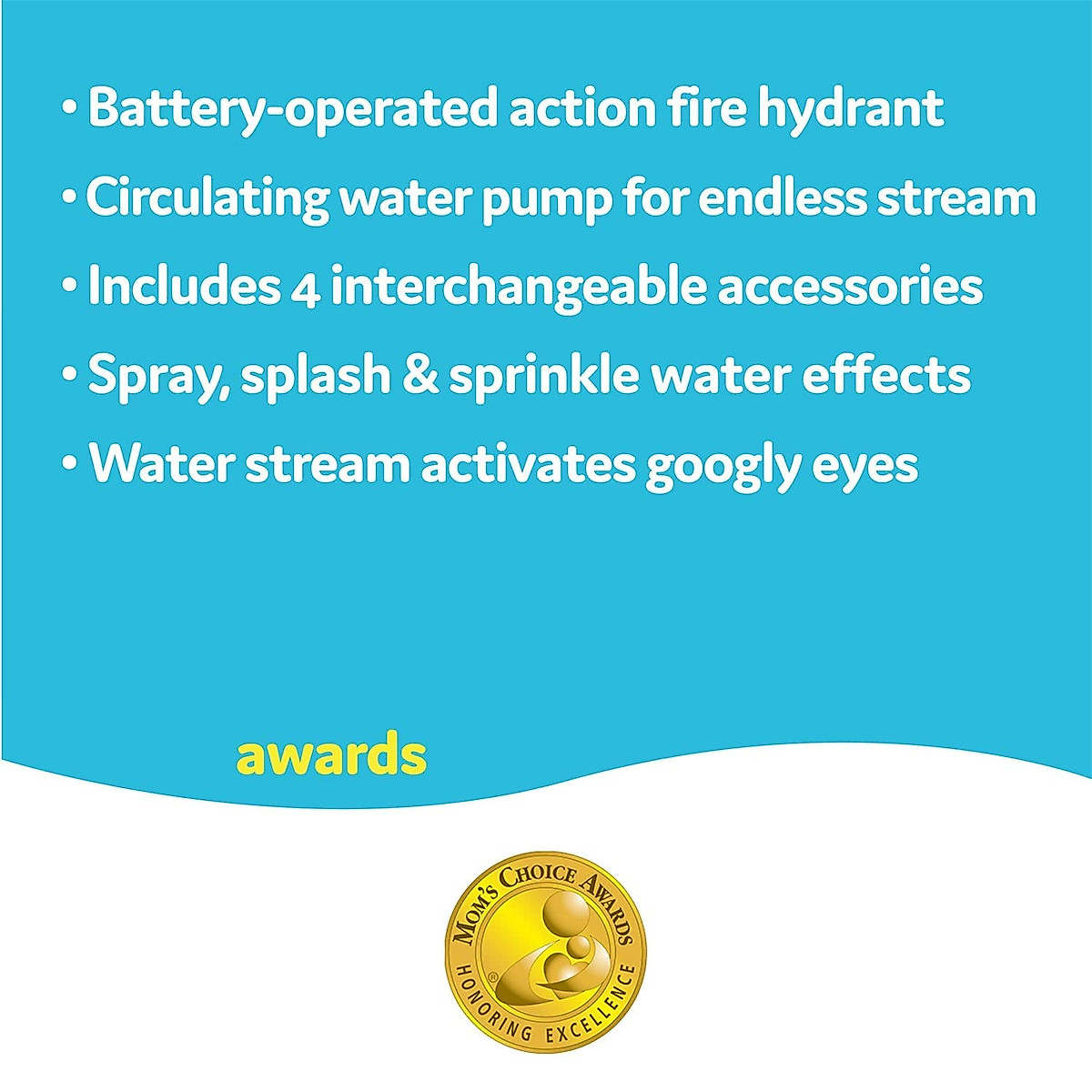 Yookidoo Baby Bath Toddler Toys (Ages 3+) - Ready Freddy Spray ‘N’ Sprinkle Fire Hydrant Bathtime Toy - Includes Hose, Spray Nozzle, Wheel, & Water Gauge - Attach to Any Bath Tub or Shower - Mold Free