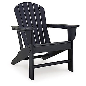 Signature Design by Ashley Sundown Treasure Cottage Weather Resistant Outdoor Adirondack Chair, Black