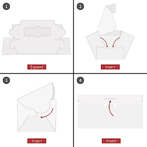 Aumodizzy 30pcs 9x4x3.5 Inch Cookie Boxes White Bakery Boxes with Window, Loaf Cake Boxes for Roll Cakes, Desserts, Muffins, Donuts, Candies and Pastries(9 Inch)