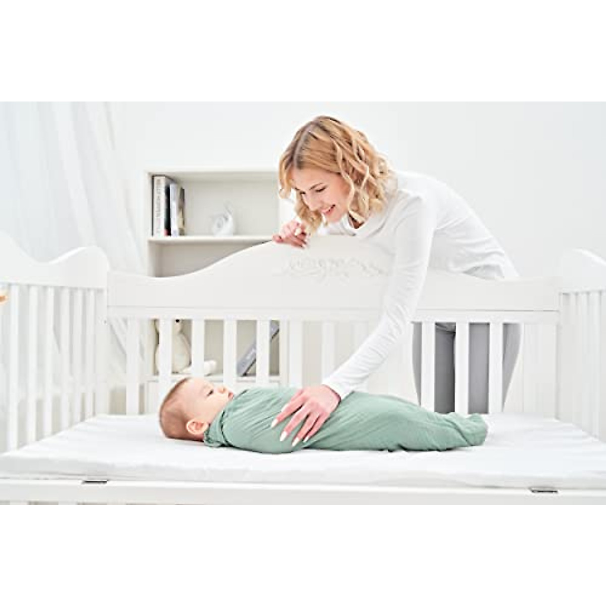 CottCare Baby Muslin Swaddle Blanket for Boys and Girls,4-Pack Breathable and Skin-Friendly,Wrap Soft Silky Cotton Blankets