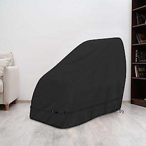 STARTWO Dustproof Thickened Massage Chair Cover Waterproof Zero Gravity Armchair Covers 420D Oxford Cloth Game Recliner Protective,Fits RealRelax Most brands of Massage Chairs(Black 63*39.5*55.5 in)