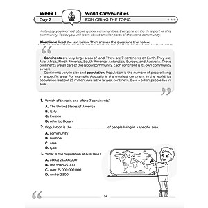 3rd Grade Social Studies: Daily Practice Workbook | 20 Weeks of Fun Activities | History | Civic and Government | Geography | Economics | + Video ... Each Question (Social Studies by ArgoPrep)