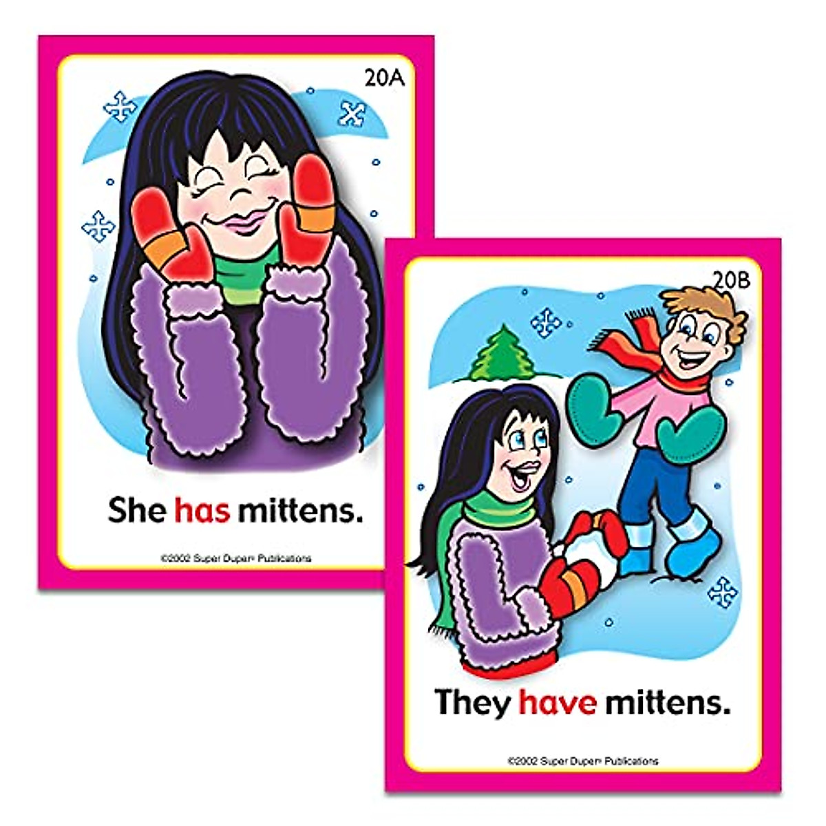 Super Duper Publications | Has & Have Fun Deck | Language and Verb Form Development Flash Cards | Educational Learning Materials for Children