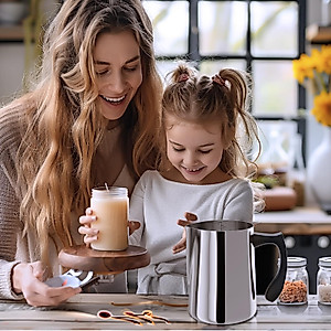 CasaCulina Candle Making Pouring Pot, 32oz Stainless Steel Wax Melting Pot with Heat-Resistant Handle, Double Boiler Candle Making Pitcher with Dripless Pouring Spout Design