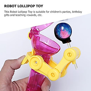 jojofuny Kids Toys Kids Toys Kids Toys Kids Toys 4Pcs Lollipop Holder Toy, Ups Lollipops Holder, Lollipop Robot, Party Favors for Kids Girls Boys Robot Toys Robot Toys Robot Toys Robot Toys
