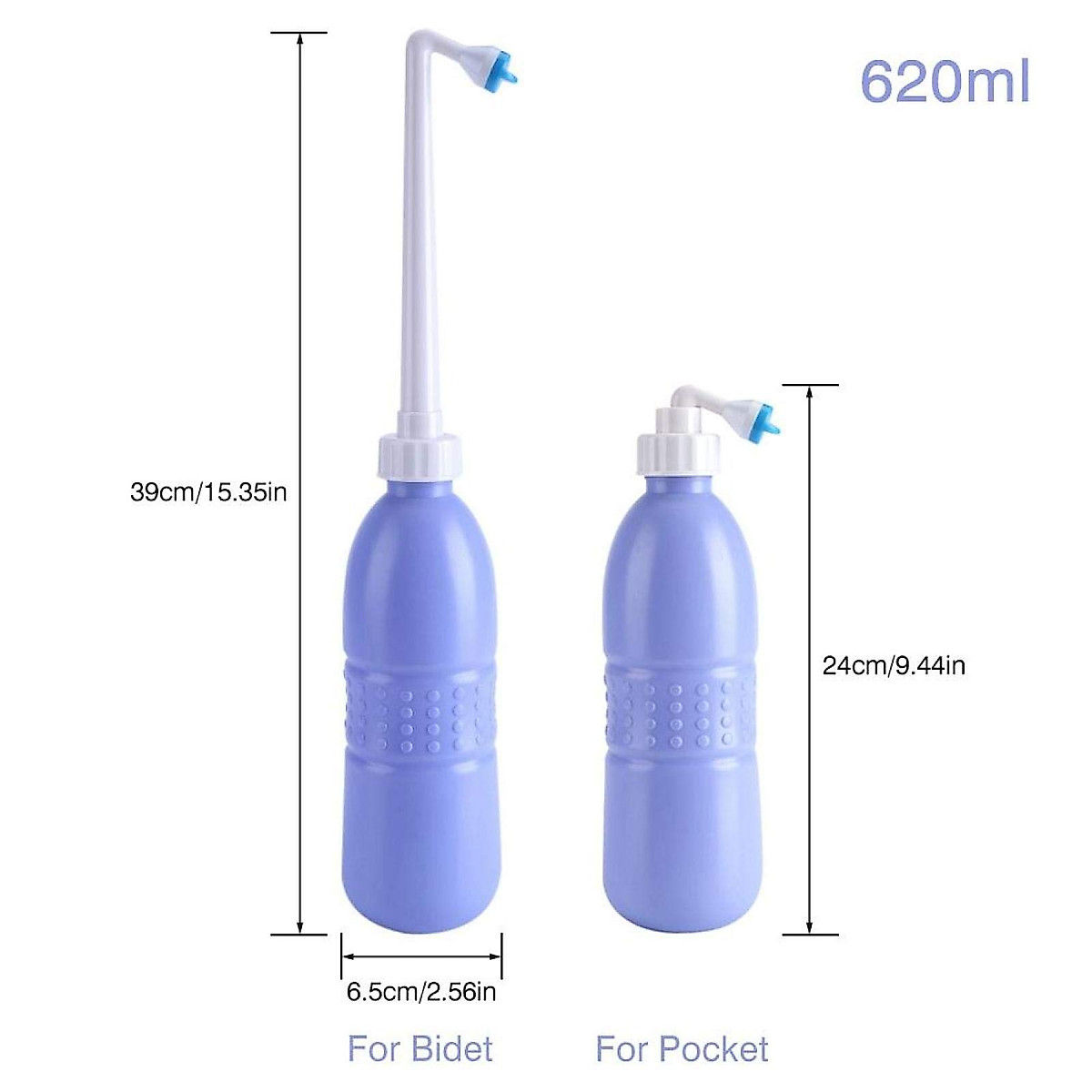 620ml Portable Bidet Handheld Sprayer Bidet Spray Water Wash Toilet Bidet Shower for Toilet Bathroom Home Travel