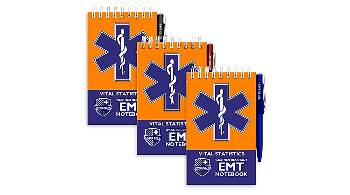 Swiss Safe EMT Waterproof Notebook - For First Responders