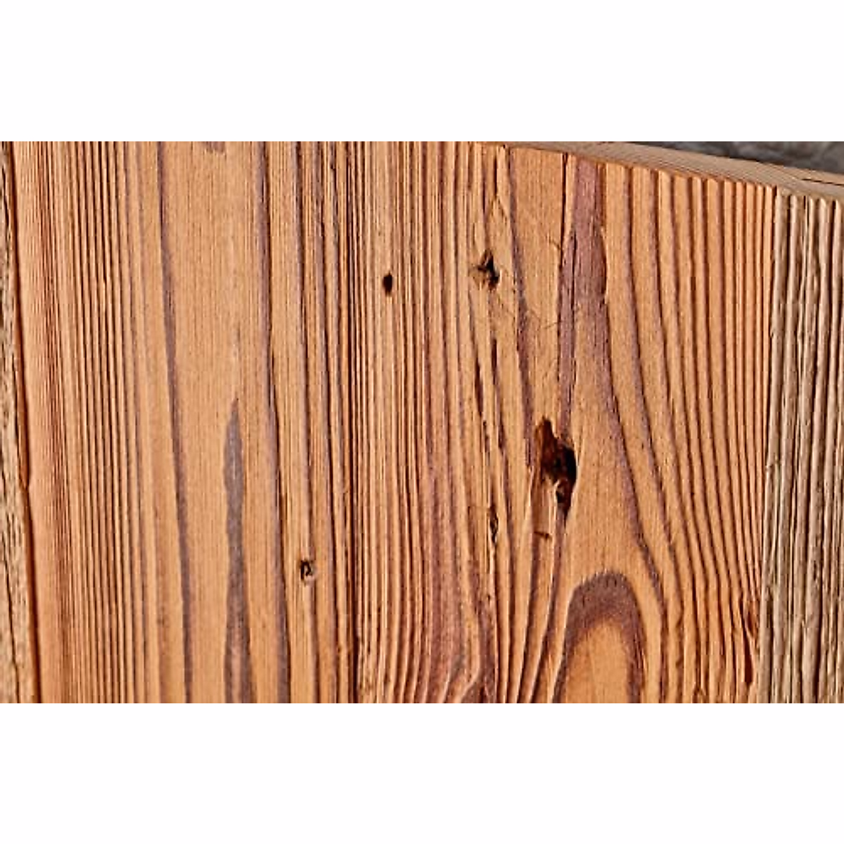 Brown Headboard Farmhouse King Size Bed Headboard Hanging Reclaimed Barnwood Head The Bed Wall Mount Panels Only Vintage Style Rustic Boho Chic Light Plank Wood Board Bedroom Furniture (King Size)