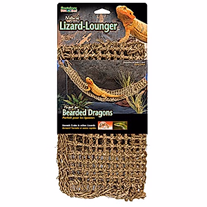 PENN-PLAX Reptology Lizard Lounger – 100% Natural Seagrass Fiber – Great for Bearded Dragons, Anoles, Geckos, and Other Reptiles – Extra Large