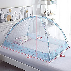 Crib Mosquito Net Breathable Crib Netting Canopy Universal Size Crib Tent Foldable Protection Mesh Net Cover Arched Crib Bug Netting Full Cover Easy Installation