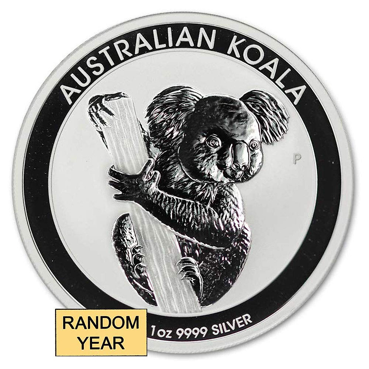 2007 - Present (Random Year) Lot of (5) Australian 1 oz Silver Koala Coins Brilliant Uncirculated (in Capsule) with Certificate of Authenticity BU