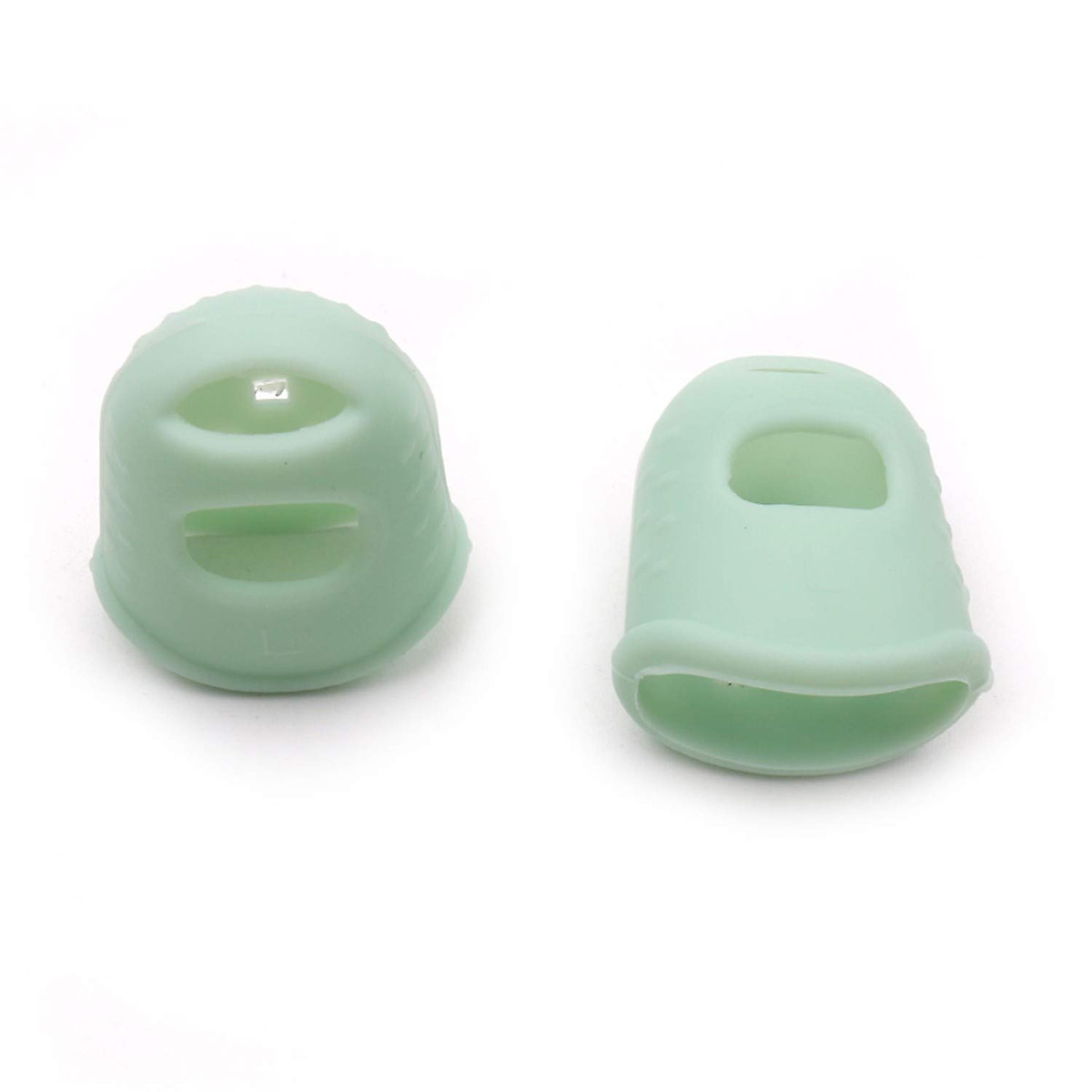 Joyshopping 2pcs Kalimba Silicone Finger Fingertip Protectors for Kalimba Beginners Starters Green Large