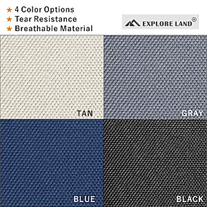 Explore Land Heavy Duty Chair Storage Bag for Folding Longue Chair, Zero Gravity Chair, Light Weight Transport Chair, Folding Rollator Walker (Black)