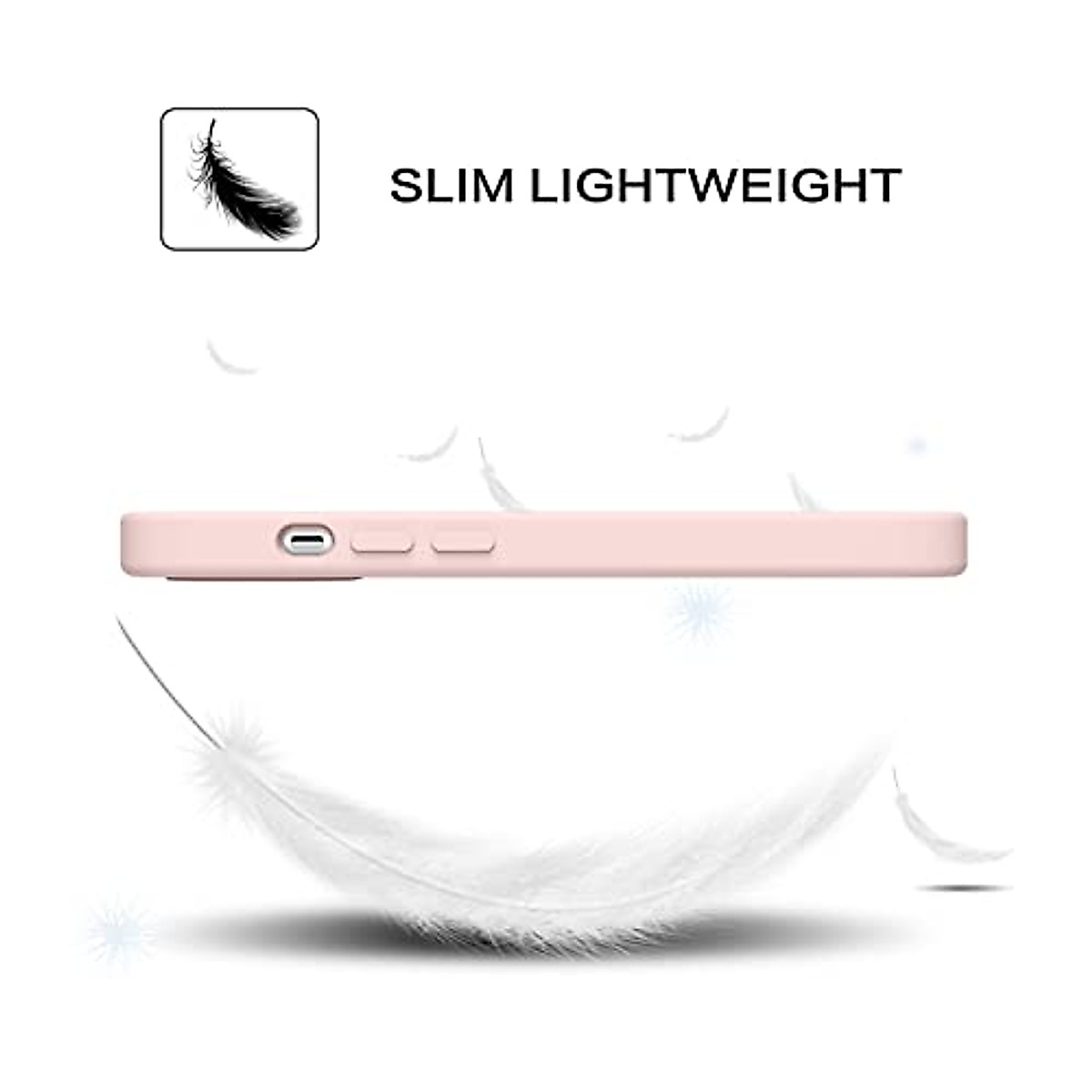 BENTOBEN for iPhone 14 Pro Max Case, Soft Silicone Gel Rubber Bumper Microfiber Lining Hard Back Shockproof Protective Phone Cover for iPhone 14 Pro Max 6.7", Sand Pink