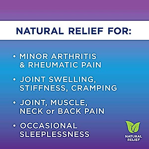 Hyland's Arthritis Pain Relief, FLEXmore PM for Back, Neck, Joint, and Muscle Pain Relief, 50 Quick-Dissolving Tablets