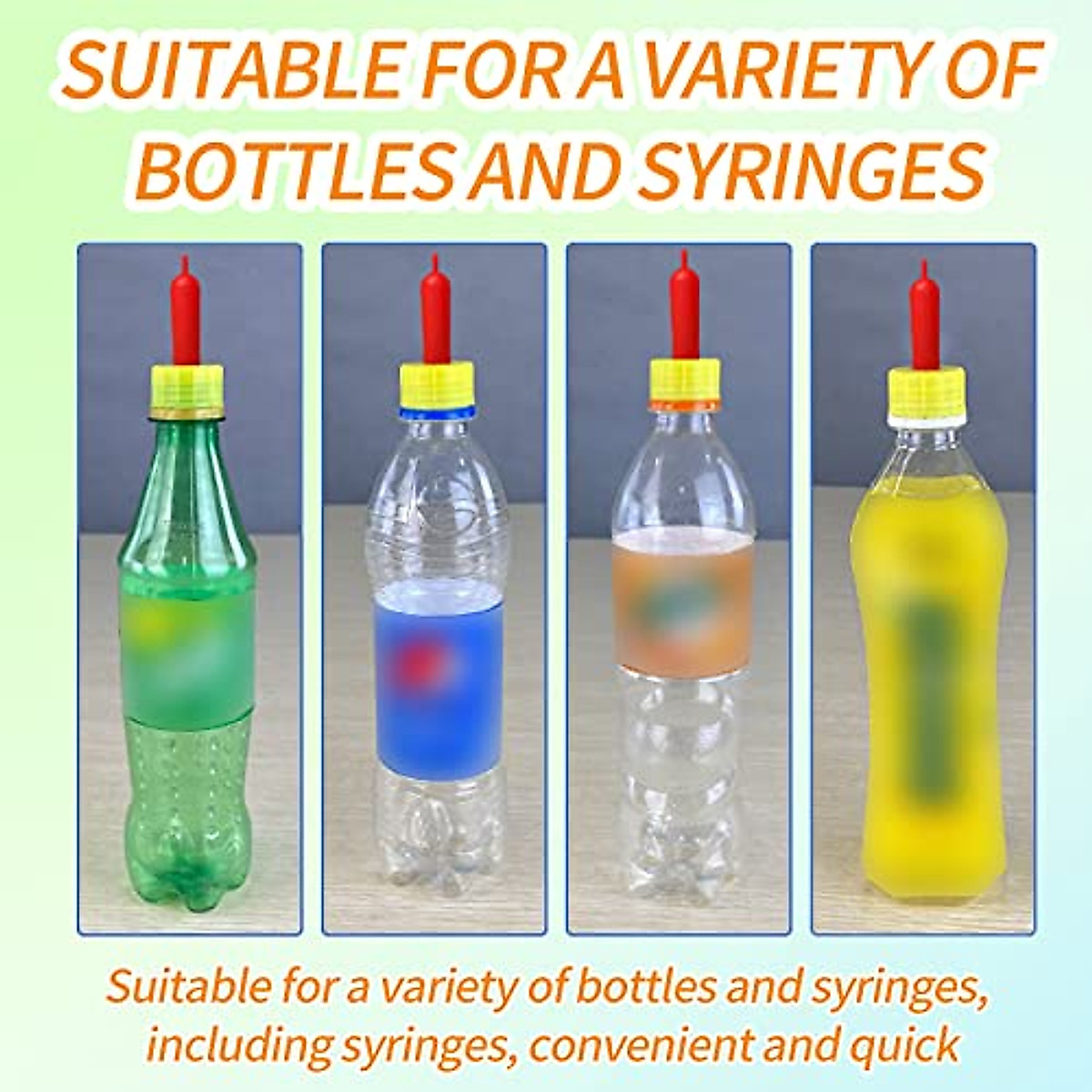 8 Pack Goat Nipple Bottles - Nipple for Feeding Goats - Soft Rubber Pacifier for Nursing Lambs and Goat Kids - Essential Supplies for Feeding Goats - The Miracle Nipple Bottle Pops Included