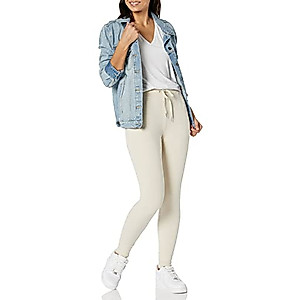 Amazon Essentials Women's Jersey Standard-Fit V-Neck Scoopback Tank Top (Previously Daily Ritual), White, Medium