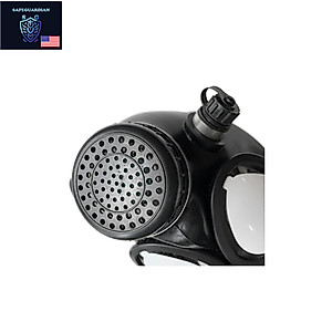 SafeGuardian Gas Mask Face Respirator CBRN Mask Israeli Military Grade Mask Survival & Tactical Gas Mask for Chemical Fumes, Particulates, and Smoke Protection, Military Grade Construction
