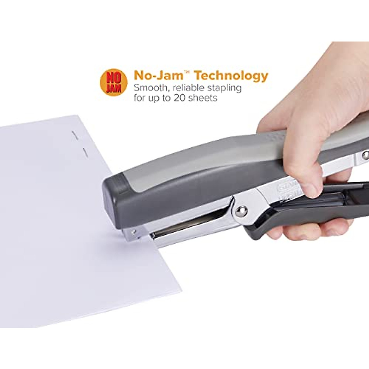Bostitch No-Jam Desk Stapler (SSP-99), Black/Gray, 11.06 x 2.13 x 5 inches