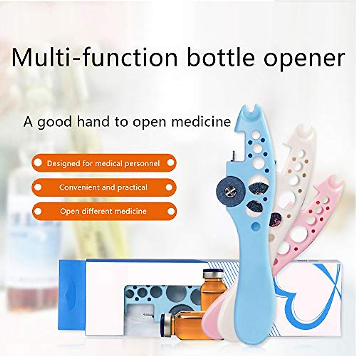 Multifunctional Ampoule Opener| with Replaceable Grinding Wheel, Suitable for Home Daily or Medical Use, Cut The Ampoule or Medical Glass, Good Partner for Ampoule (Yellow)