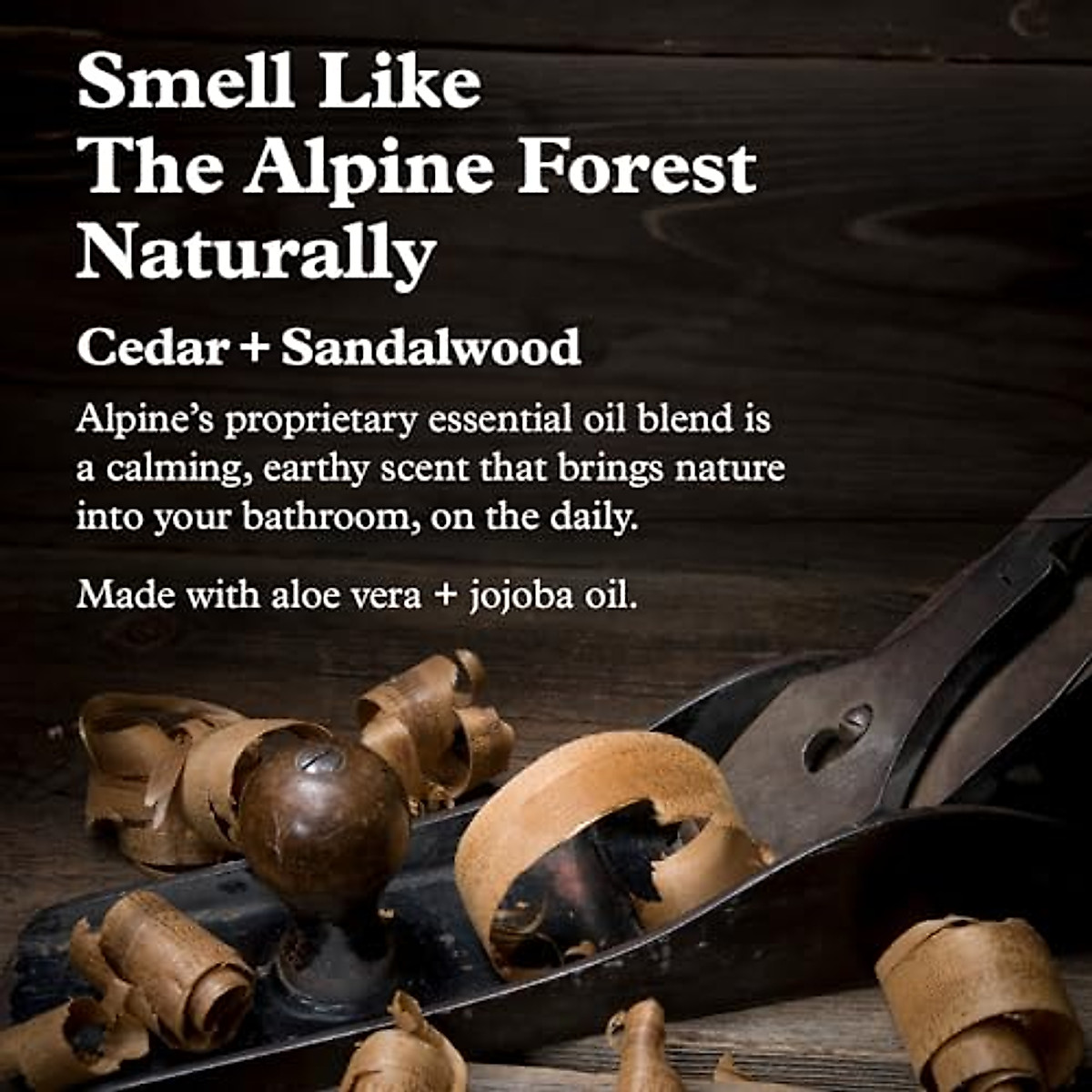 Alpine Provisions Cedar & Sandalwood Conditioner - Naturally Moisturize, Repair, & Strengthen with Essential Oils, Sunflower oil & Aloe Vera, Vegan, Sulfate - Plant-Based Hair Care - 16.9 FL Oz