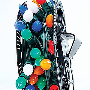 Santa's Bags [Wire and Christmas Lighting Storage Bag] - Install N Store Light Storage Reels and Wire Spool - Includes 3 Spools, a Hanging Hook, and a Zipper Bag