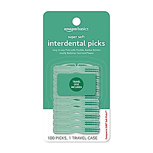 Amazon Basics Interdental Picks, 100 Count, 1 Pack