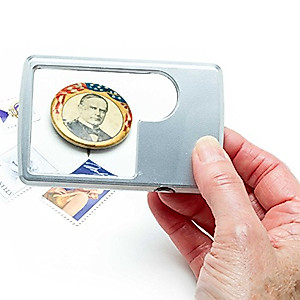 His and Her Pocket Magnifier with Light Bundle - Includes 2 Pocket Magnifying Glasses, Use as 3X Pocket Magnifying Glass with Light, Lighted Magnifying Glass for Reading or 6X Magnifying Lens Loupe