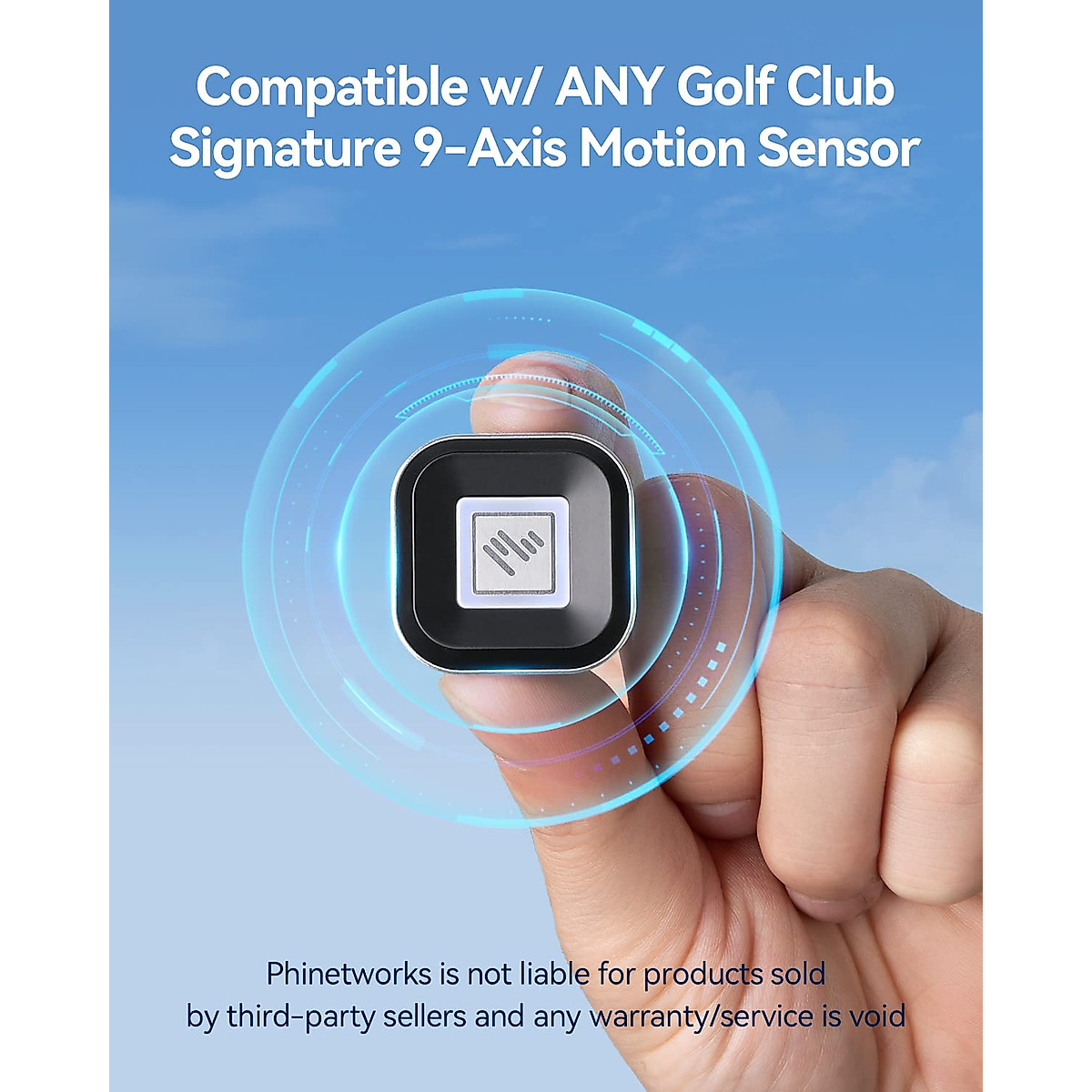 PHIGOLF Home Golf Simulator, Enjoy Interactive Golfing with Smart Motion Sensor and Swing Stick for Indoor and Outdoor Fun - Compatible with Android, iOS, WGT, and E6 Connect Series