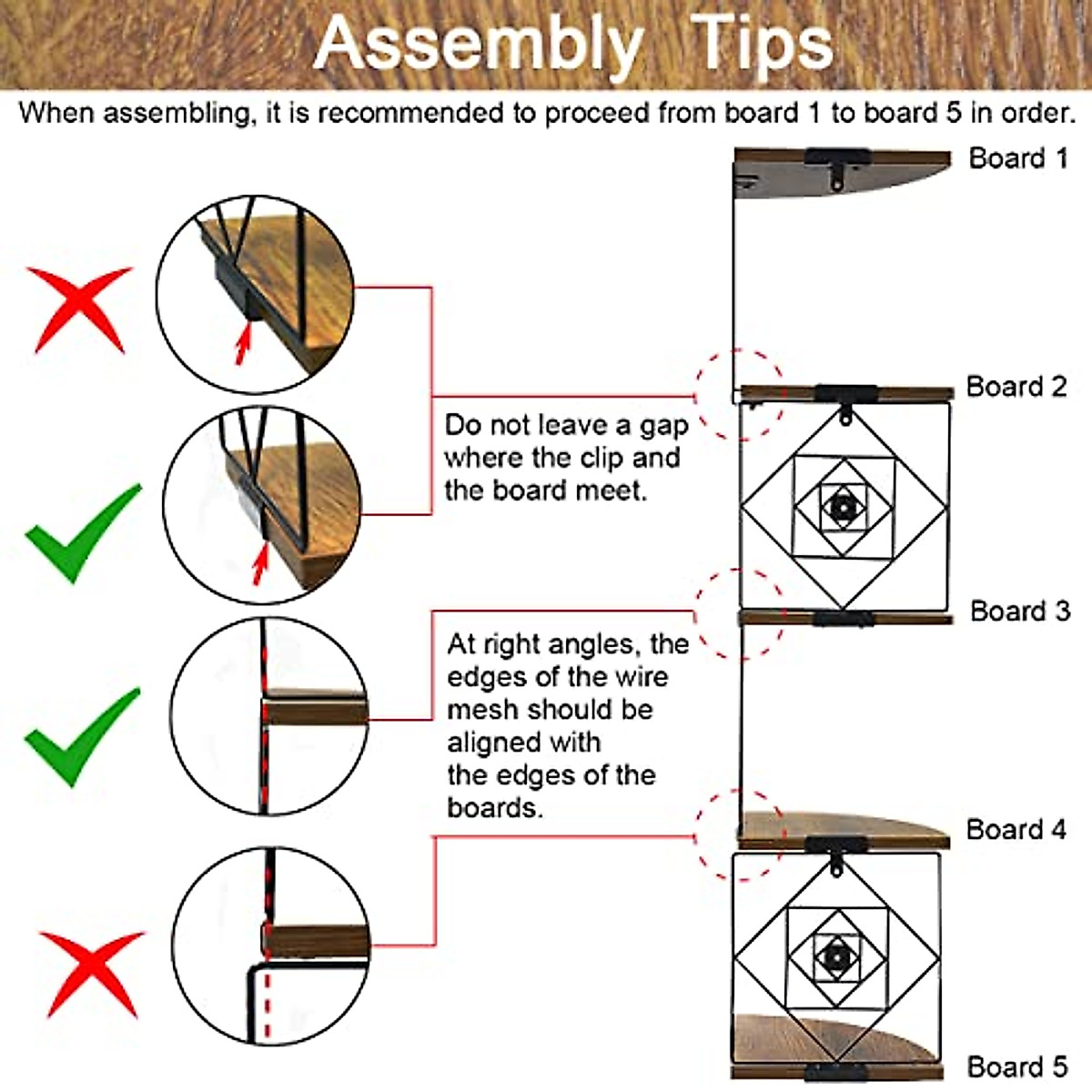 AOTSON Corner Shelf Wall Mount, Floating Shelves for Wall Storage and Display, Rustic Wall Shelves Wood Shelves for Bedroom, Kitchen, Bathroom, Living Room, Nursery and Office