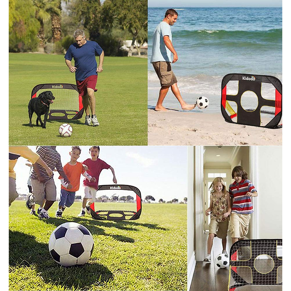 Kidodo Soccer Goal for Backyard Kids Soccer Goals for Kids pop up Soccer Goal net for Toddler Goal net Targets Portable Soccer Goal net Mini Soccer Goal Training Football 1 Goal