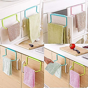 ACBAC Towel Bar Kitchen Cabinet Towel Rack Towel Bar Rack for Hanging on Inside or Outside of Doors, Home Kitchen Bathroom, Hand Towels, Dish Towels and Tea Towels