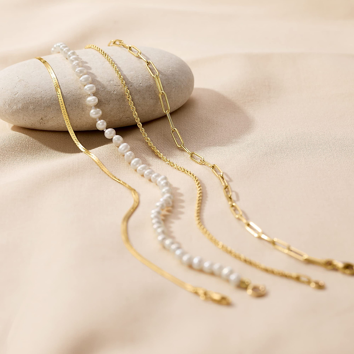 RS Pure by Ross-Simons Italian 14kt Yellow Gold Paper Clip Link Anklet. 9 inches