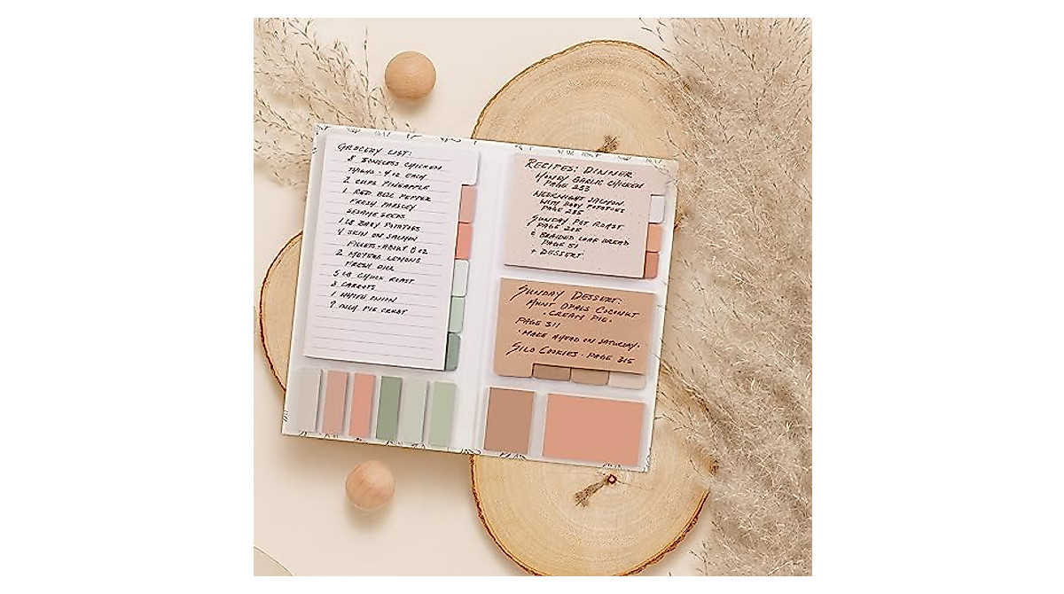 Aesthetic Pastel Sticky Notes Set - 528 Pieces