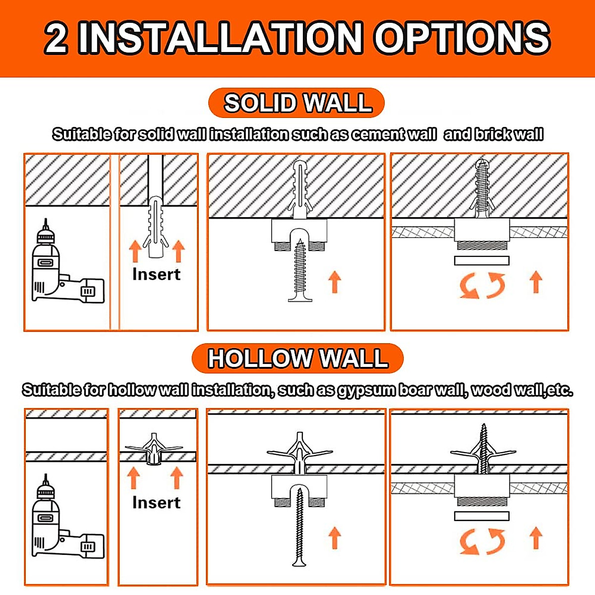 KOLTIME 6 Pack Swag Ceiling Hooks for Hanging Lights Aluminium Modern Hanging Lamp Cable Hook DIY Ceiling Chandelier Swag Hooks for Plug in Pendant Lighting with Cord