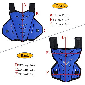 Motorcycle Body Armor Vest Dirt Bike Gear, Chest Protector Motocross Gear Motorcycle Chest Back Protector for Men Mountain Bike Protective Gear MTB Racing Off-Road