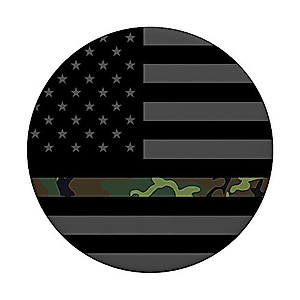 Thin Green Line Popsockets Army Military USA Flag PopSockets PopGrip: Swappable Grip for Phones & Tablets
