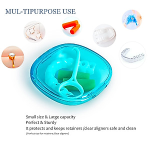 Retainer Case, Orthodontic Retainer Case, Oral care box, Beautiful And Durable, Compact And Easy To Carry (Gray)