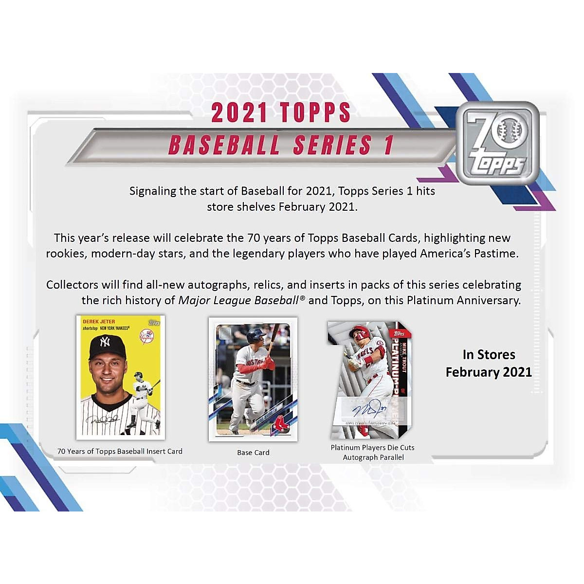 Topps 2021 Series 1 Baseball Hanger Pack