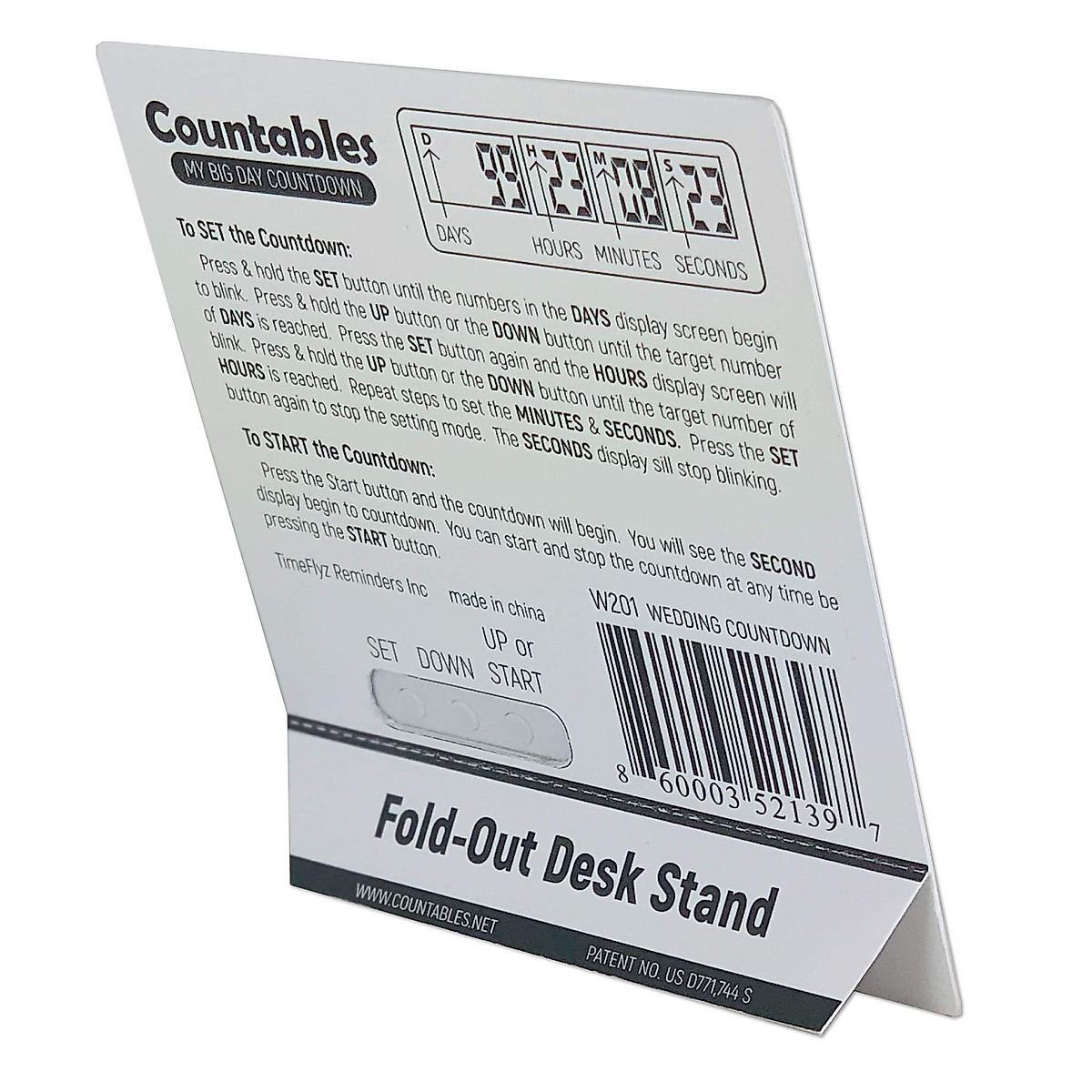 Retirement, Wedding or Baby Countdown Clock | up to 999 Day Countdown Timer