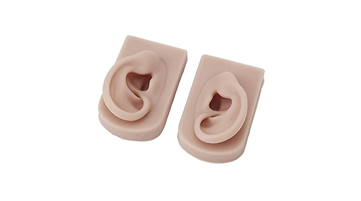 Silicone Ear Model for Teaching and Piercing Practice | Reusable & Portable