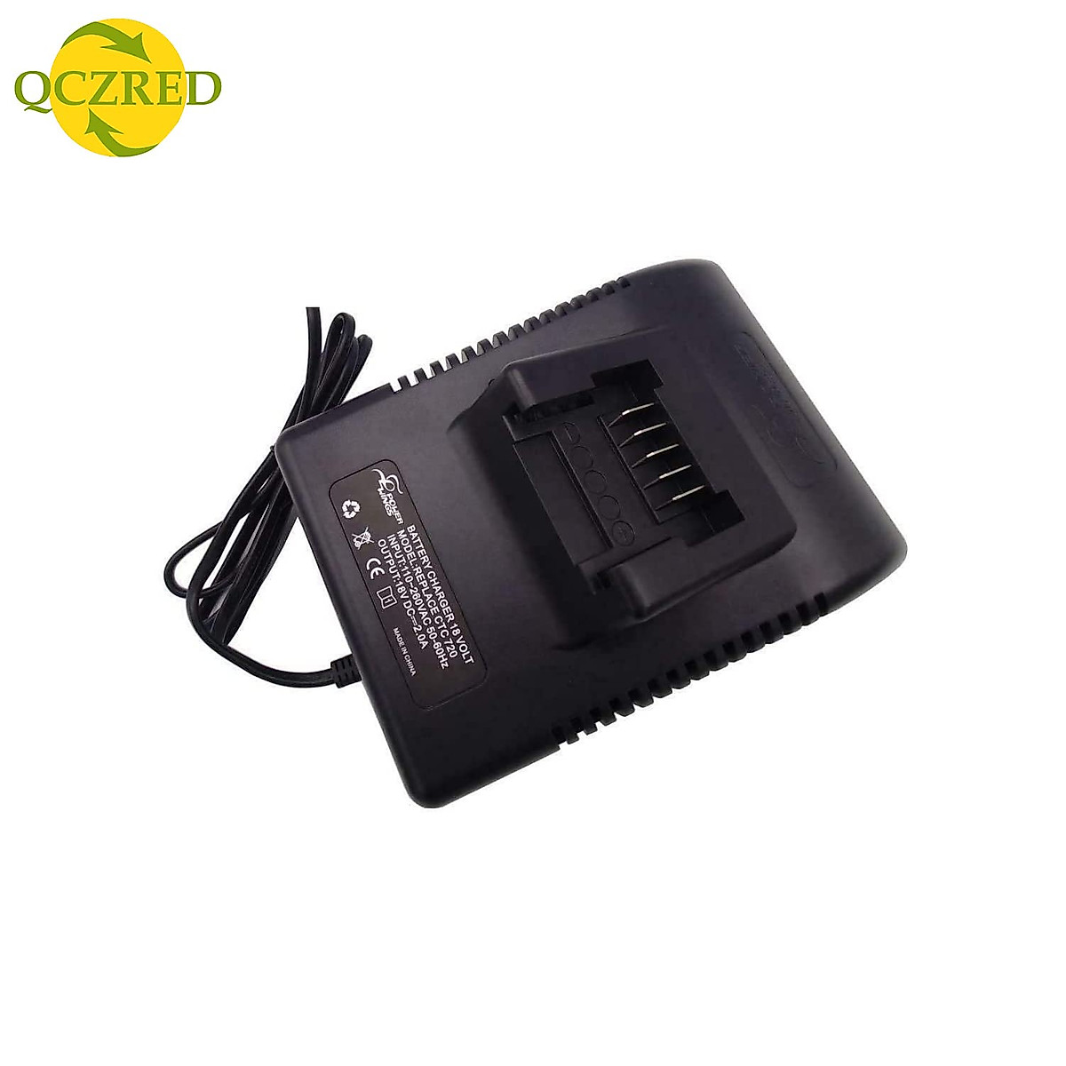 QCZRED 18V CTC720 Charger for Snap on CTB8185 CTB8187 CT7850 CDR7850H CTL7850 CTB7185 Li-ion Battery Tool