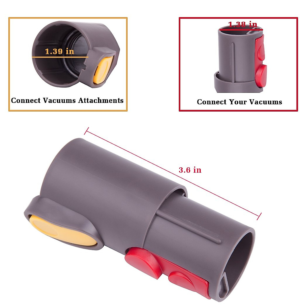 I clean 7packs Dyson v7 attachments, Compatible with Dyson V8, V8 Absolute,V7,V6,DC59,DC44,DC35,DC24,DC16,DC62,DC39,V10, V10 Absolute, V11Animal Cord-Free Vacuum Parts