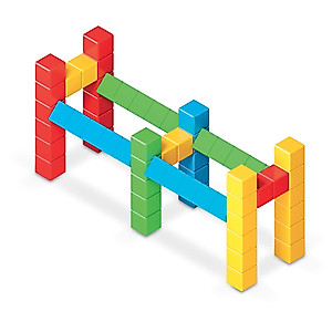 Geomag Premium Swiss-Made MagiCube 64-Piece Magnetic Stacking Cubes Building Set, Toddlers & Kids Ages 1-5, STEM Educational Toy, Creativity, Imagination, Early Learning Fun, Crystal Packaging