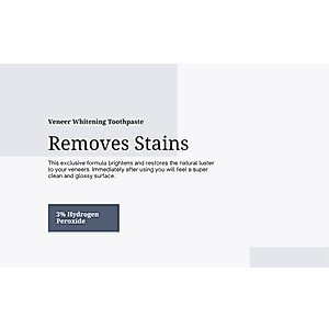 Veneer Whitening Toothpaste The Veneer Collection Remove Stains from Veneers Fresh Mint Toothpaste for Veneers
