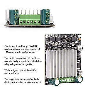 Davitu Motor Driver - DC Motor Driver Module Double Channel High Power H-Bridge Optocoupler Isolation 100A Motor Driver Module