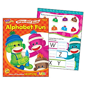 Trend Enterprises Alphabet Fun Sock Monkeys Wipe-Off Book